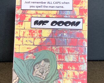 Mf Doom Card - Etsy