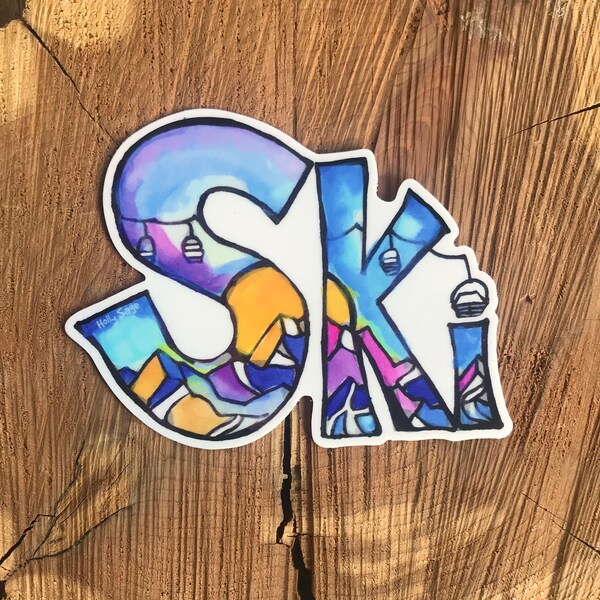 Ski Decal - Etsy