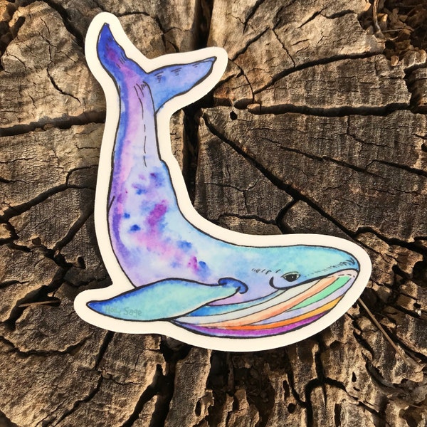 Whale Sticker - Etsy