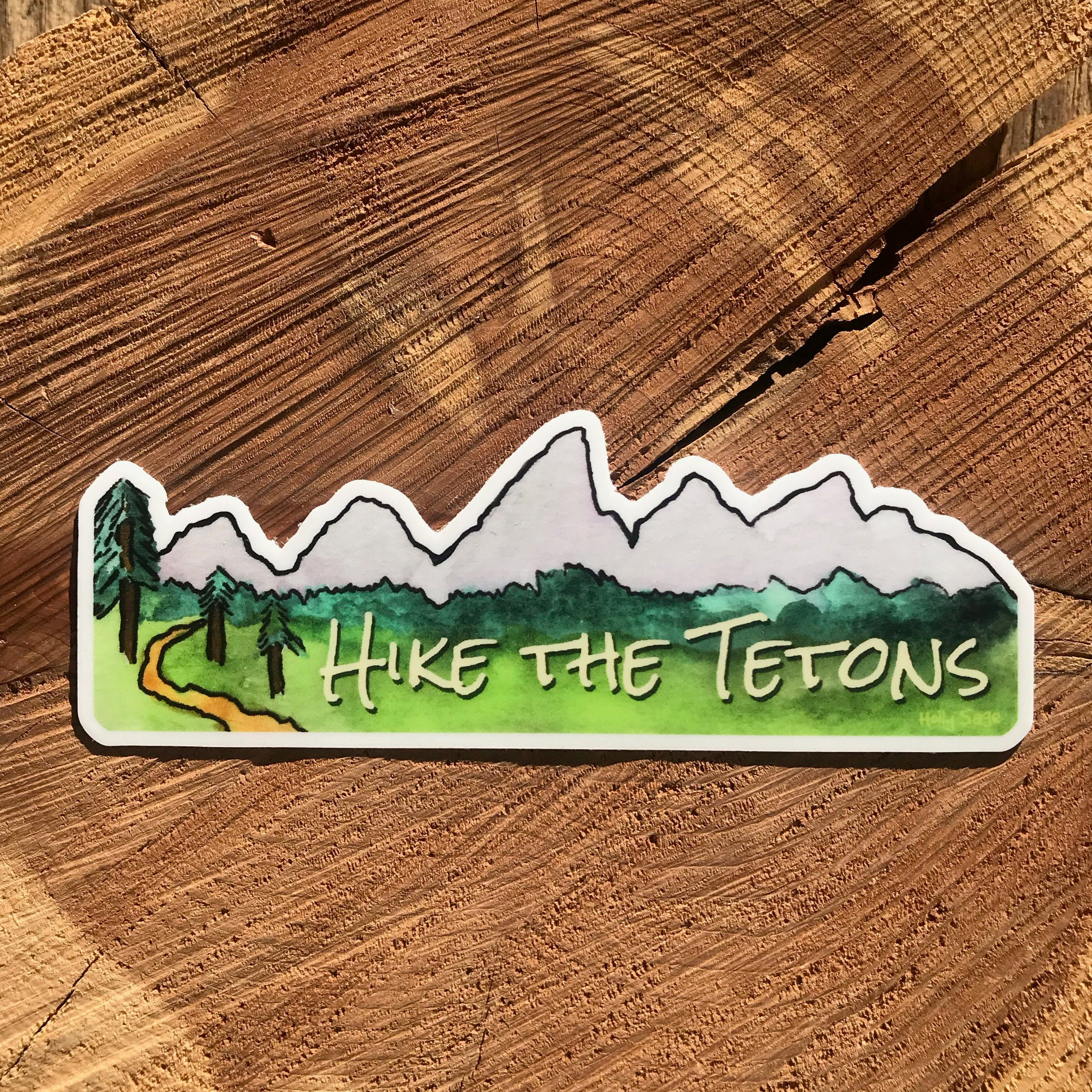Hiking Stickers Hiking Gifts Camping Gifts Grand Teton - Etsy