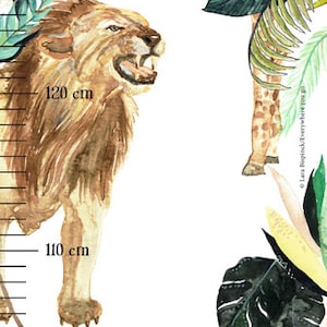 Measuring Poster for Children jungle - Etsy