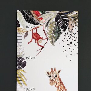 Measuring Poster for Children jungle - Etsy