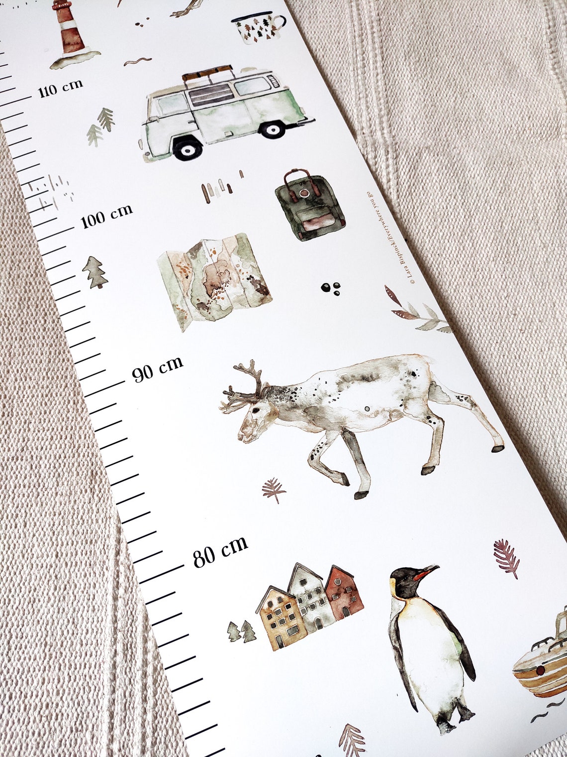 Measuring Poster for Children travel | Etsy