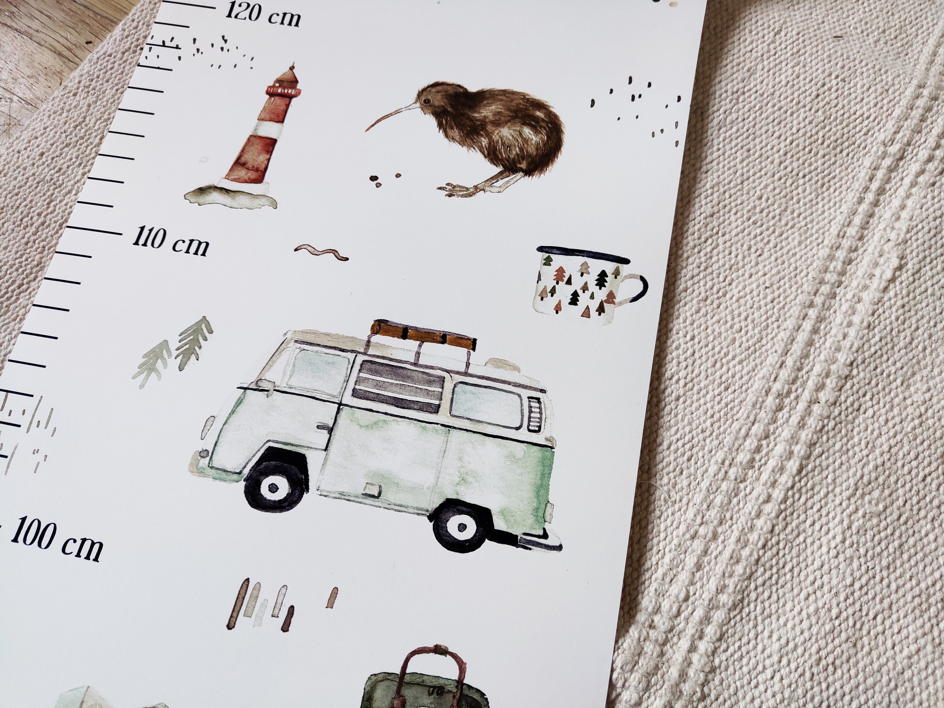Measuring Poster for Children travel | Etsy