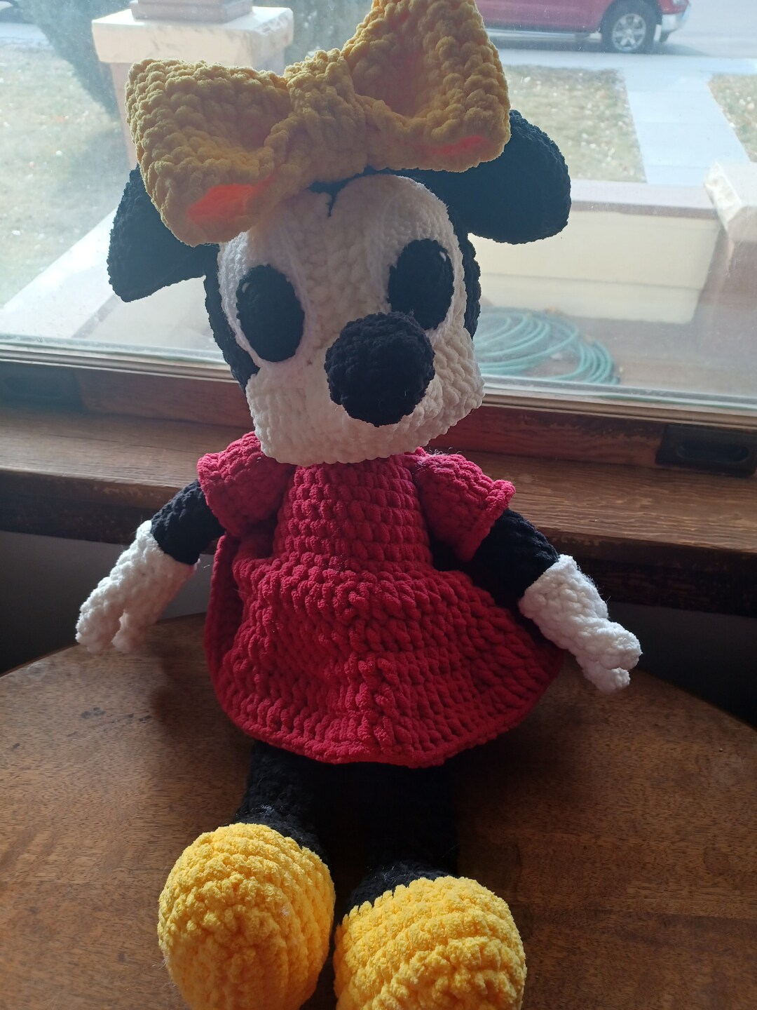 Crocheted Amigurumi Plush Minnie Mouse Stuffed Toy - Etsy