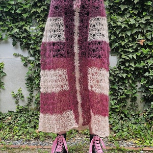 Crochet Midi-maxi Tiered Skirt With Drawstring Waist - Etsy