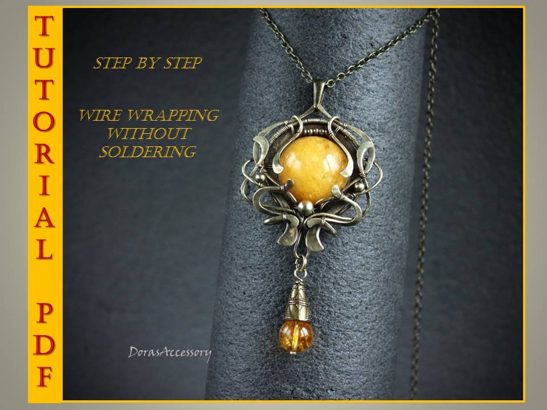 Wire Wrap Pendant Tutorial. Wire Weave Tutorial. How to Wrap Brass Wire ...