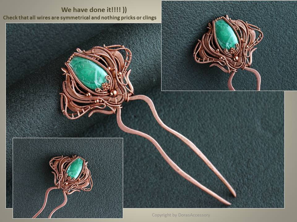 Wire Wrap Tutorial Hair Pin PDF Wire Tutorial Wire Weave | Etsy