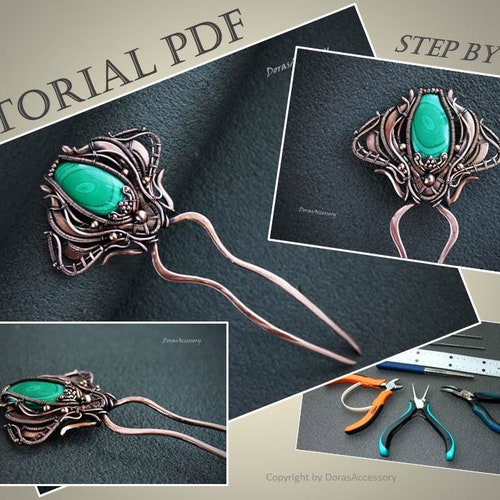 Diy Pdf Tutorial Wire Wrapping Jewelry Herringbone | Etsy