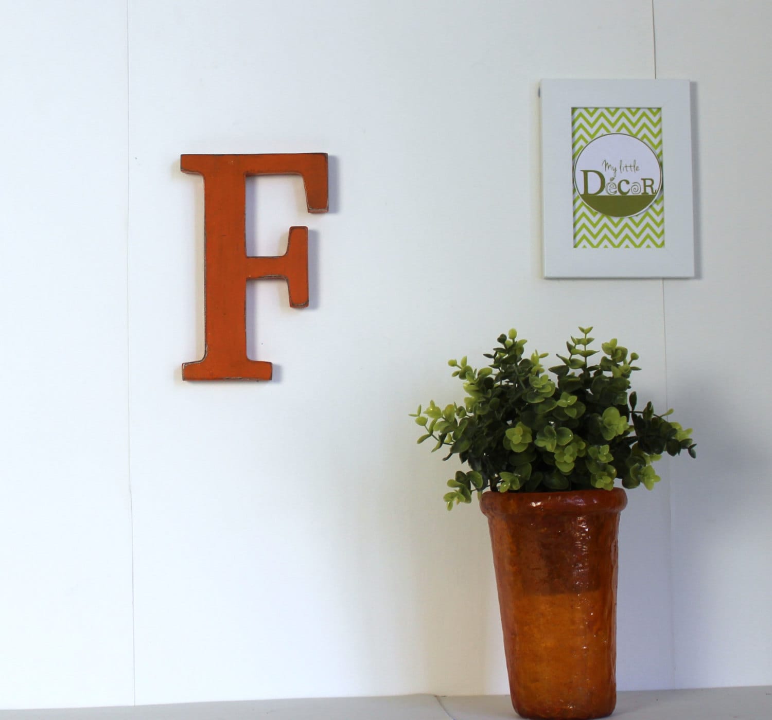 Wooden Letter F Orange Letter Custom Letters Wedding - Etsy
