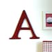 Large Wooden Letter A Red Antiqued Wood Effect Giant - Etsy