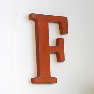 Wooden Letter F - Orange Letter - Custom Letters - Wedding Decorations ...