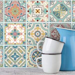 Venetian Tile Stickers, Peel & Stick Backsplash, Waterproof Decals (4x4 ...