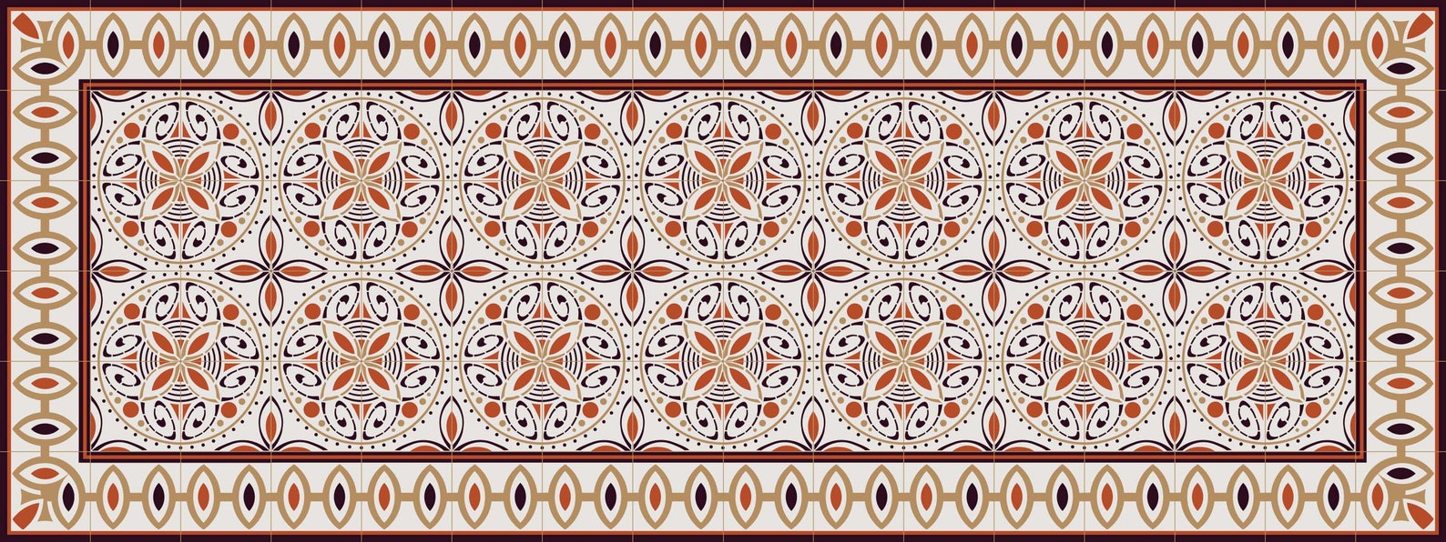 PVC Floor Mat, for the Kitchen or the Bath Room . Cinnamon by TIVA ...