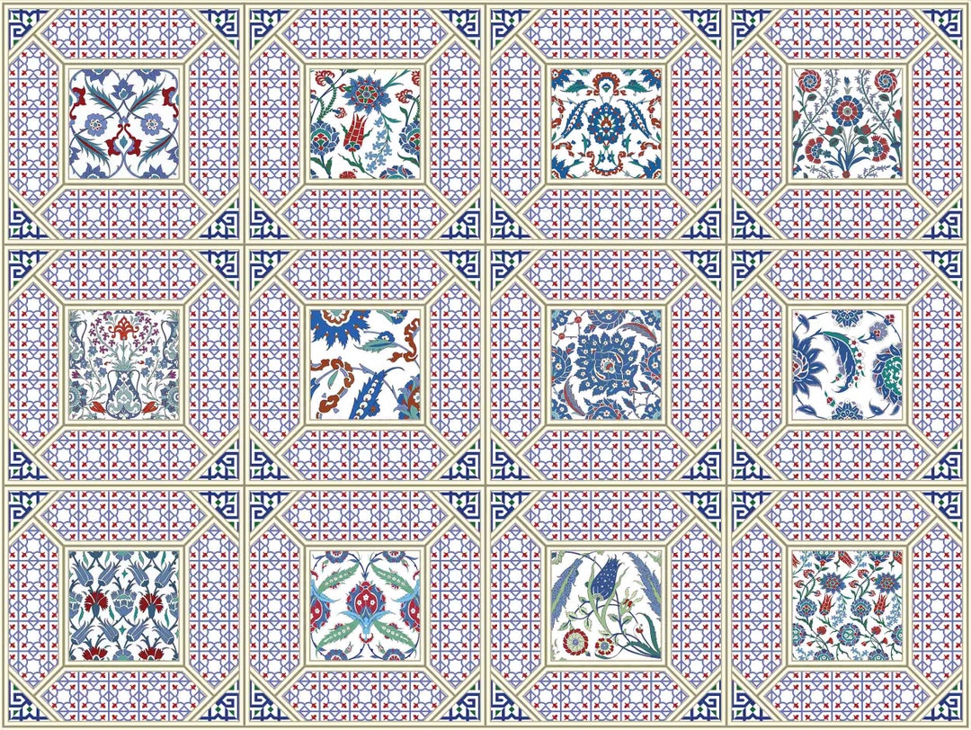 TIVA DESIGN Isnik Tile/wall/stairs Peel and Stick Decal/sticker Kitchen ...