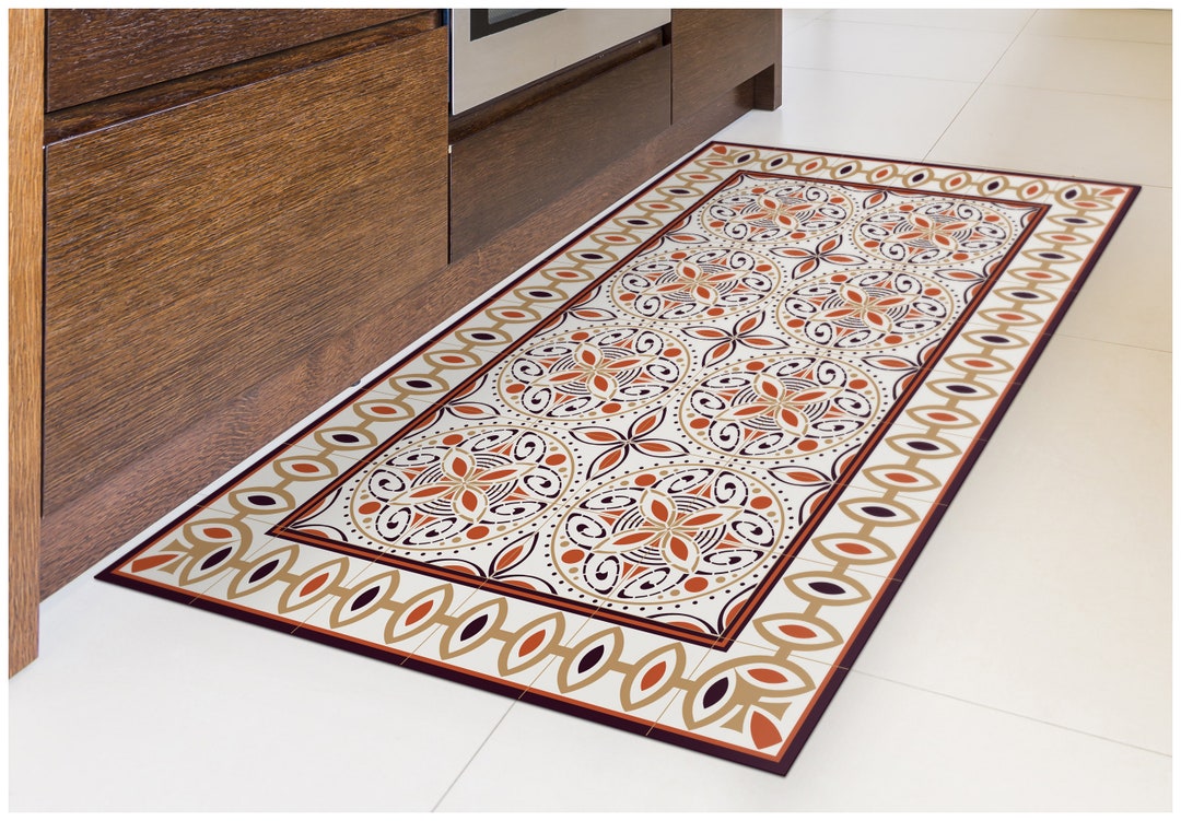 PVC Floor Mat, for the Kitchen or the Bath Room . Cinnamon by TIVA ...