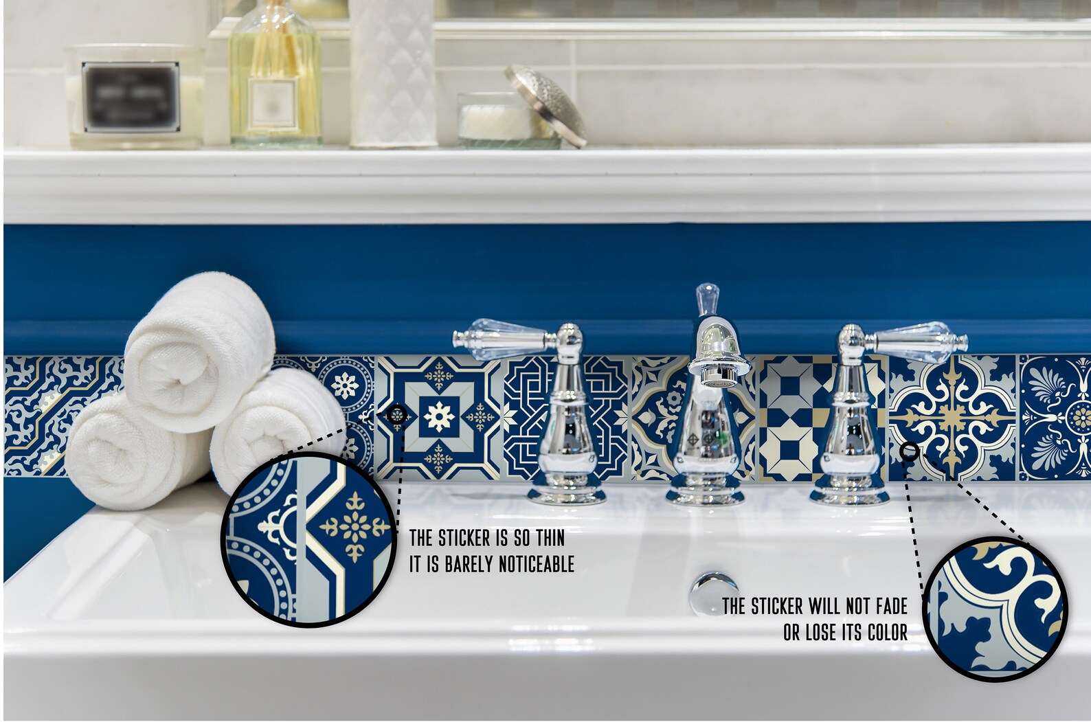 Tiles Peel and Stick Stickers ,good for Tiles and Walls. for the ...