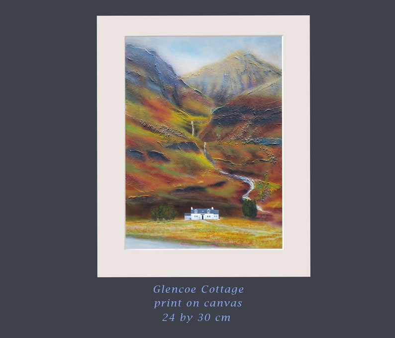 Glencoe Cottage Fine Art Print, Scottish Landscape Wall Art Decor by ...
