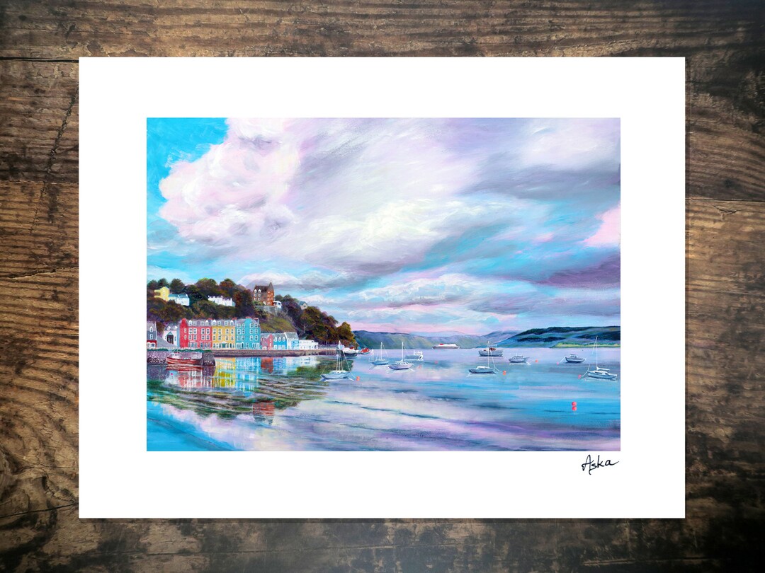 Tobermory Print, Isle of Mull Art, Scottish Landmark, Balamory - Etsy