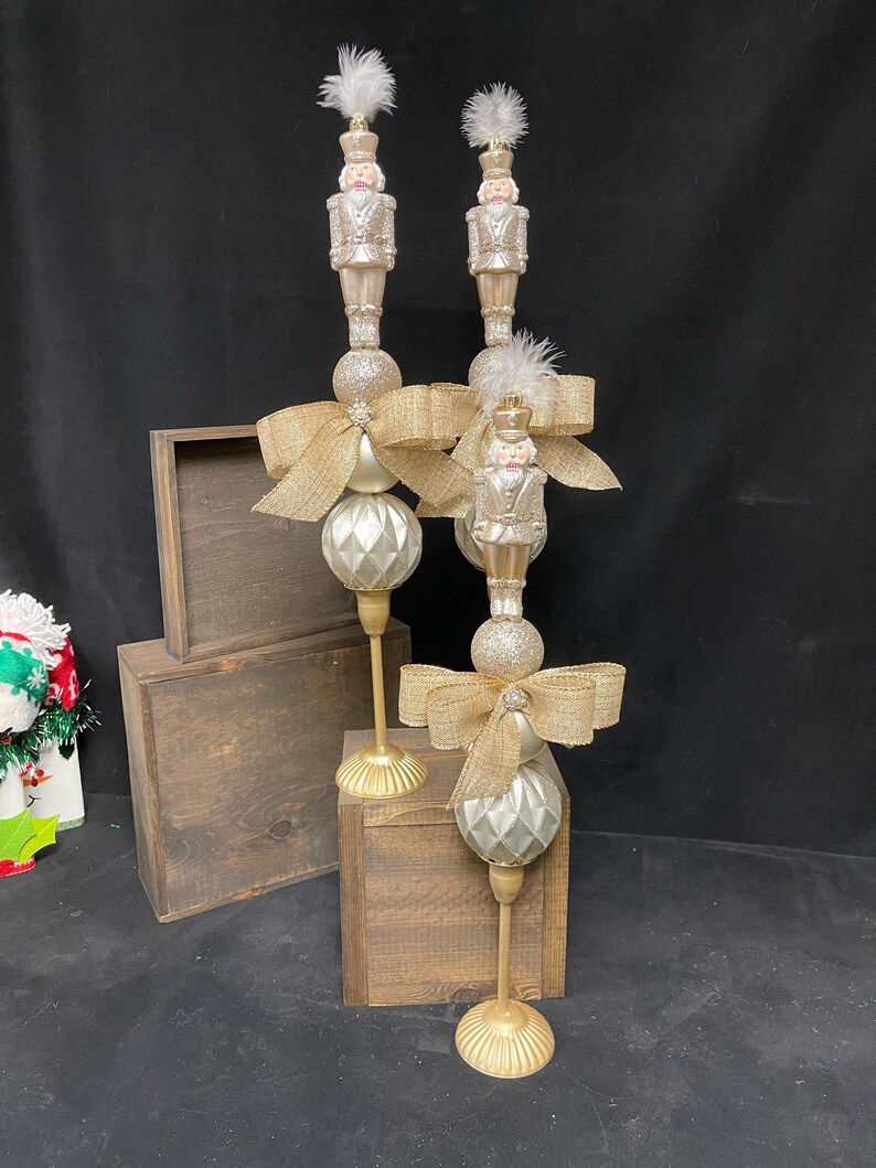 Christmas Ornament Topiary -nutcrackers on Parade - Etsy