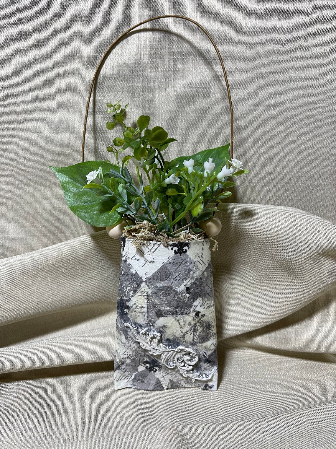 Vintage Inspired, Pocket of Posies Uniquely Handcrafted With Adornments ...