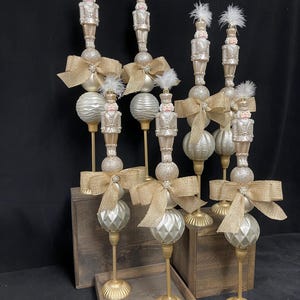 Christmas Ornament Topiary -nutcrackers on Parade - Etsy