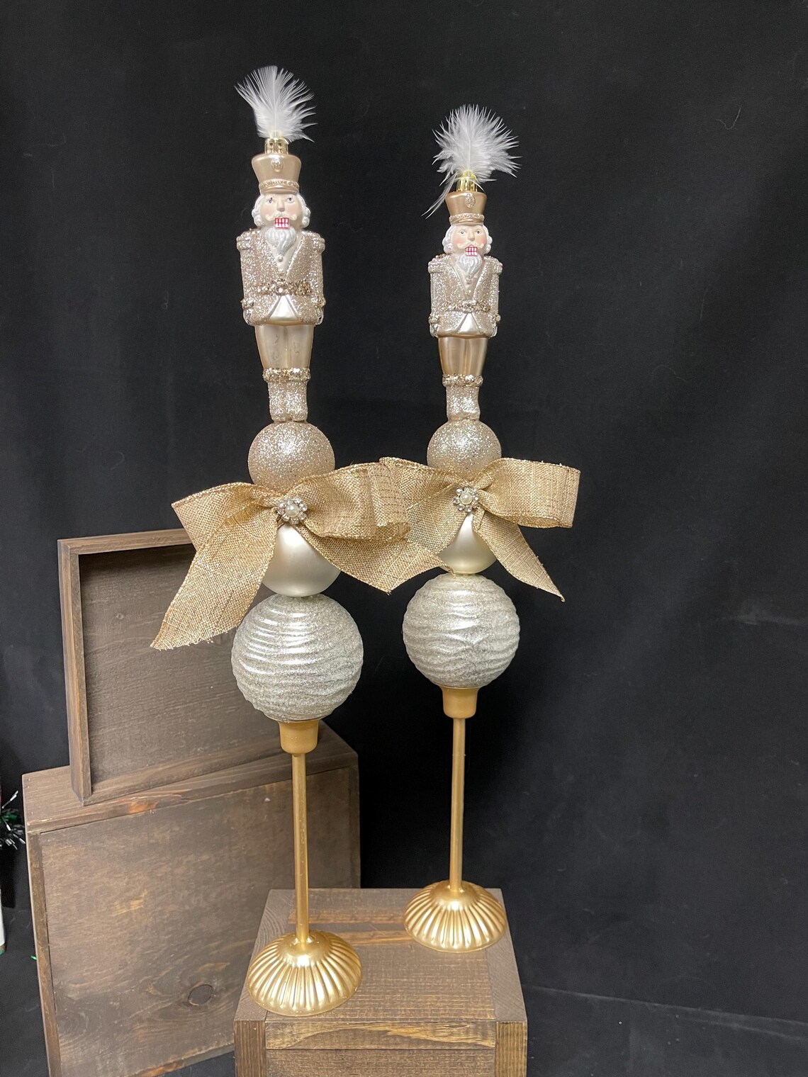 Christmas Ornament Topiary -nutcrackers on Parade - Etsy