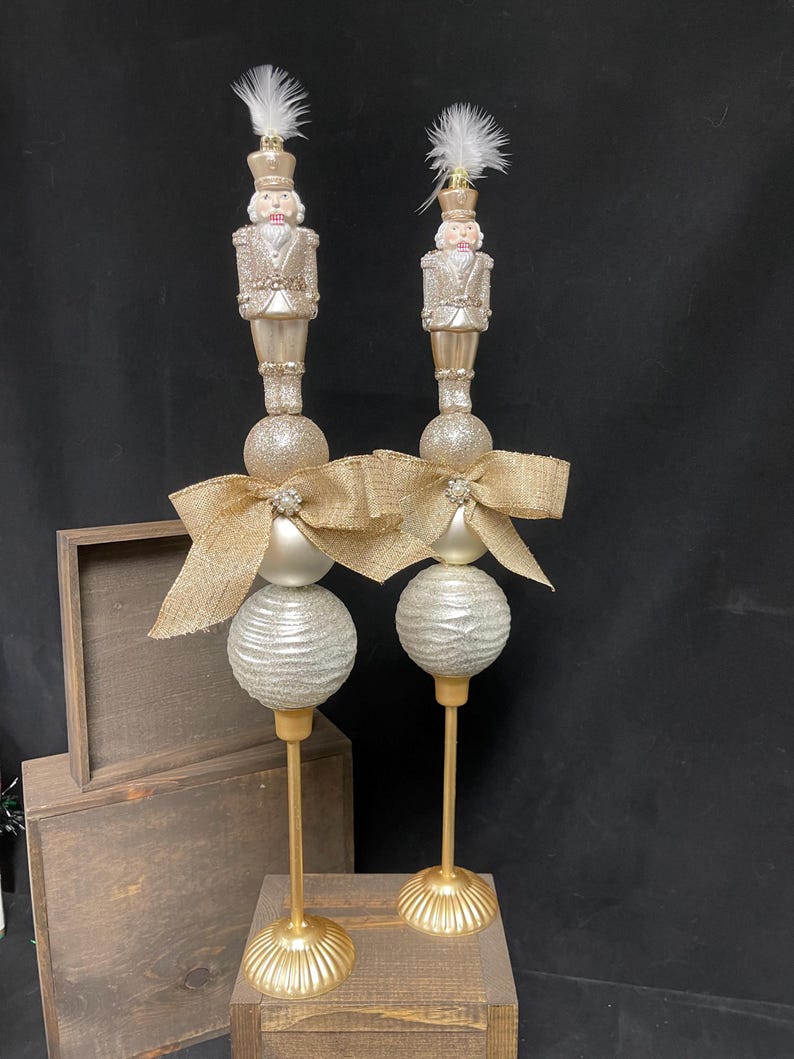 Christmas Ornament Topiary -nutcrackers on Parade - Etsy