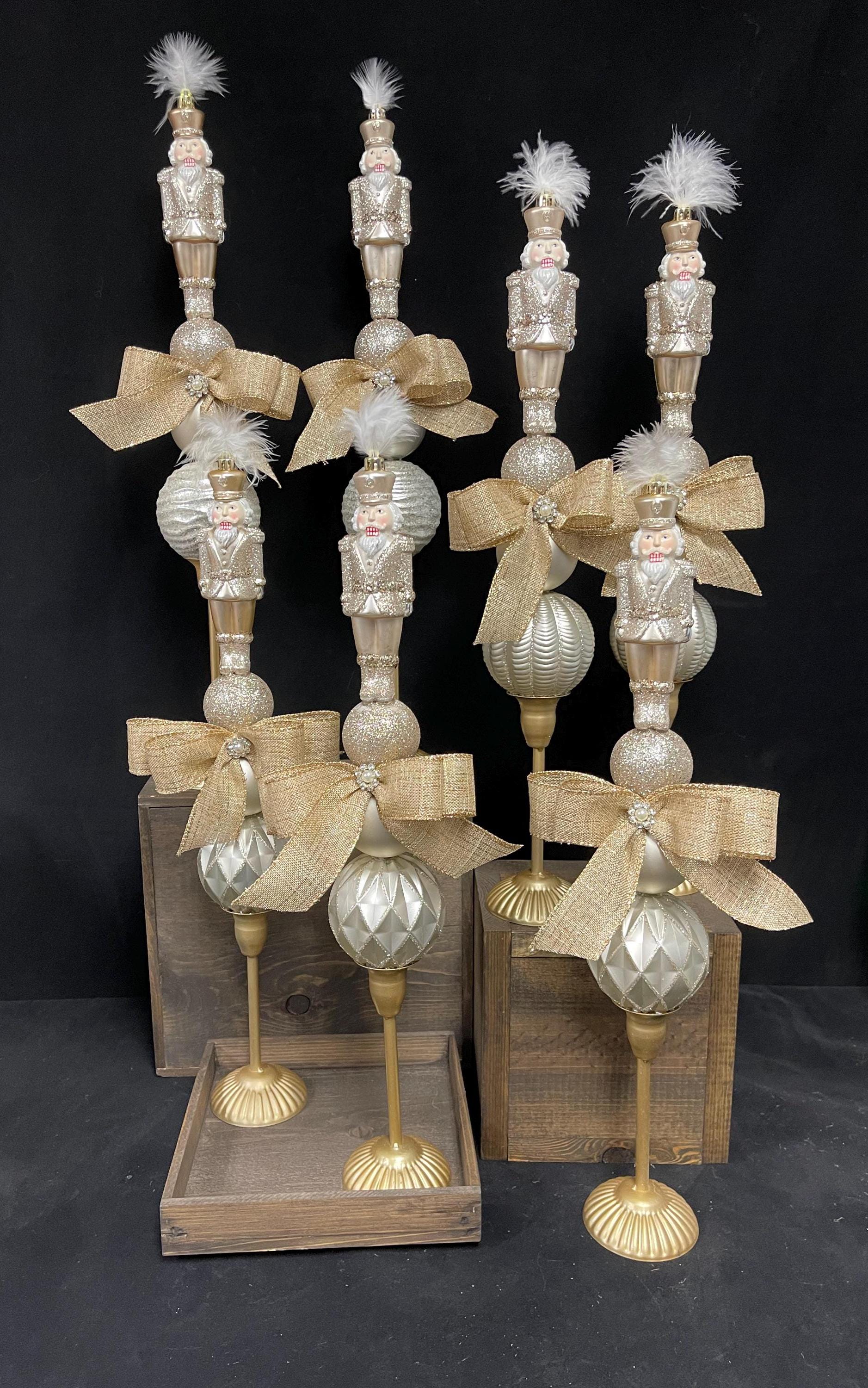 Christmas Ornament Topiary -nutcrackers on Parade - Etsy