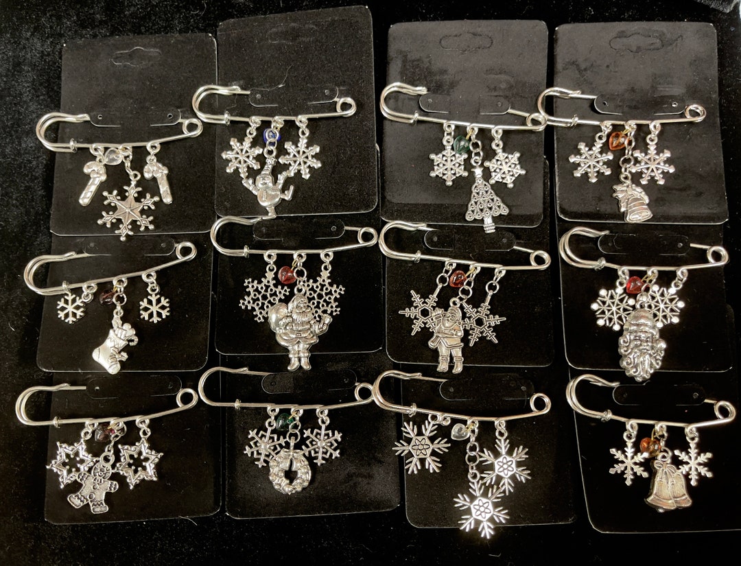 Handmade Silver Winter Kilt Charm Pins - Etsy