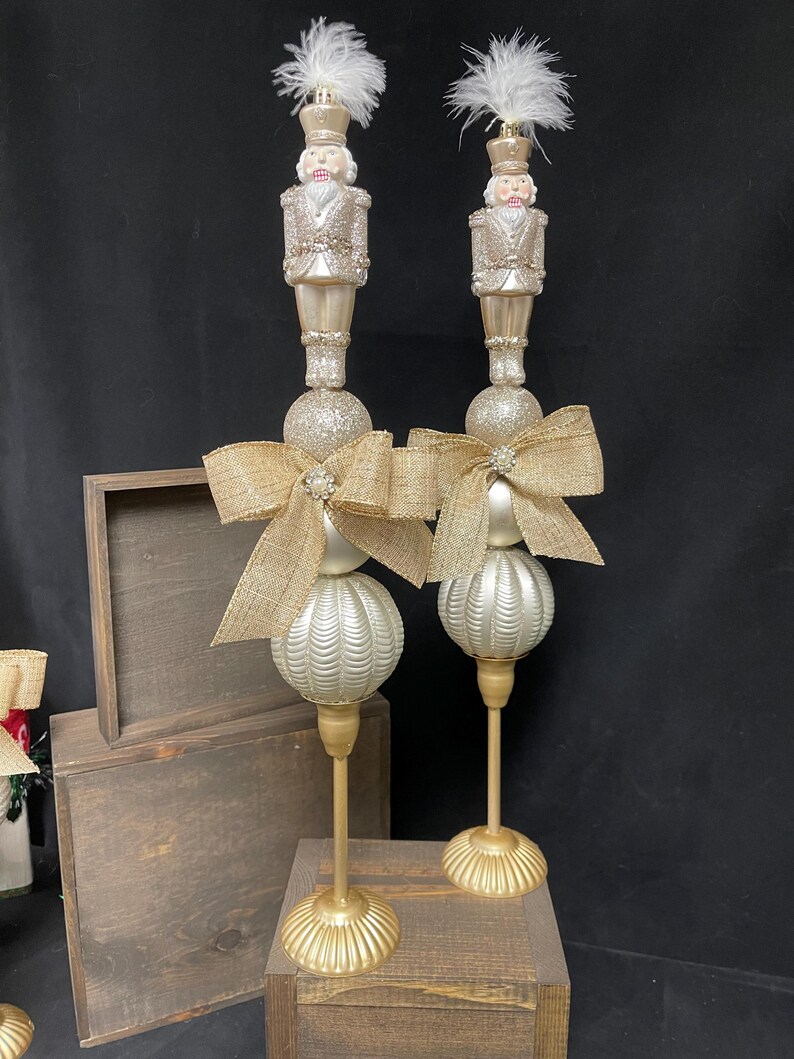 Christmas Ornament Topiary -nutcrackers on Parade - Etsy