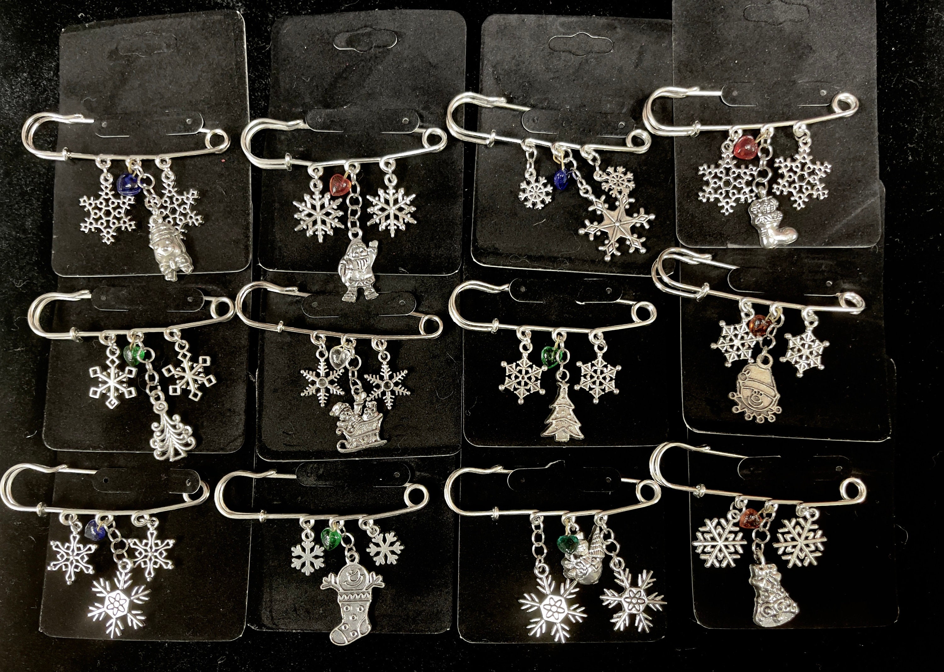 Handmade Silver Winter Kilt Charm Pins - Etsy