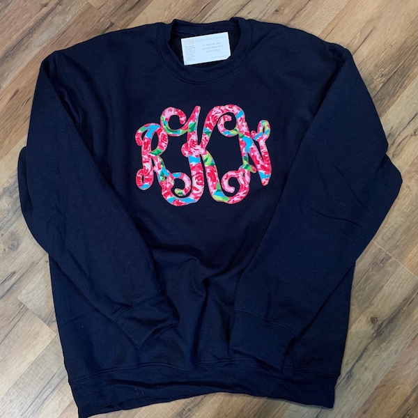 Monogram Sweatshirt - Etsy