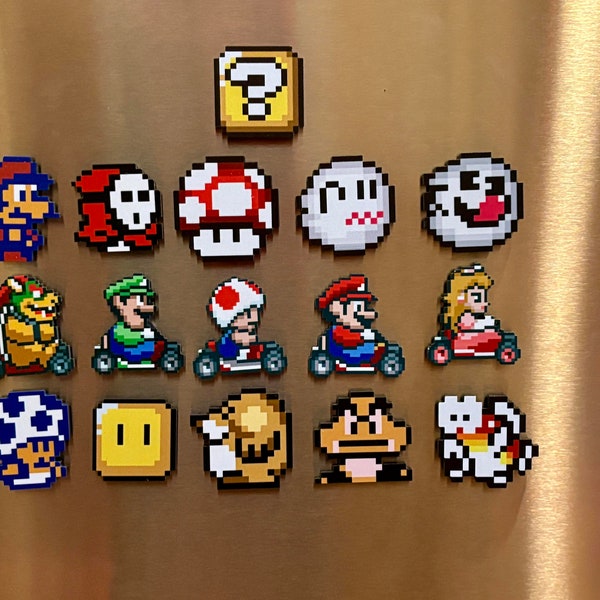 Super Mario Magnets - Etsy