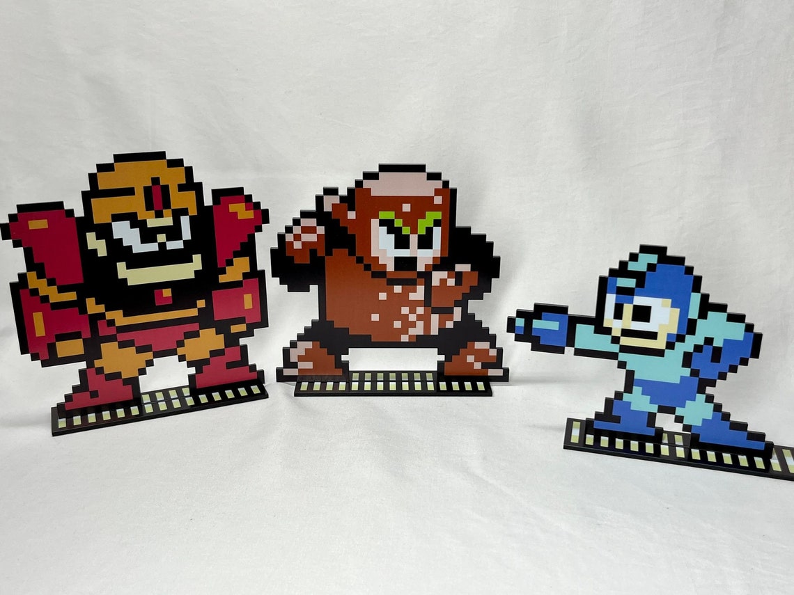 Mega Man Sprites Nintendo Video Game Inspired - Etsy
