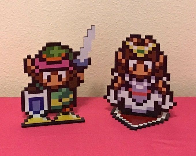 Zelda & Link Sprites Super Nintendo A Link to the Past | Etsy