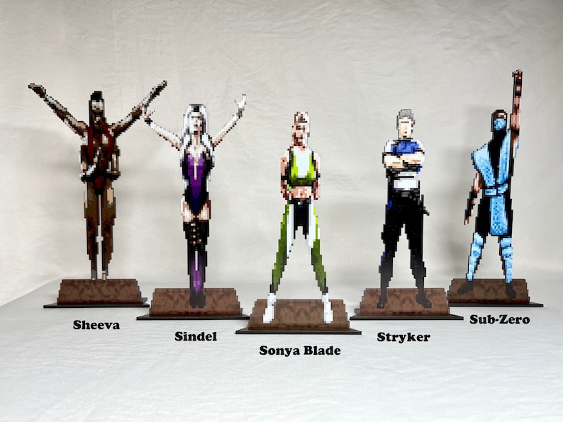 Mortal Kombat Sprites Arcade Video Game Inspired - Etsy Canada
