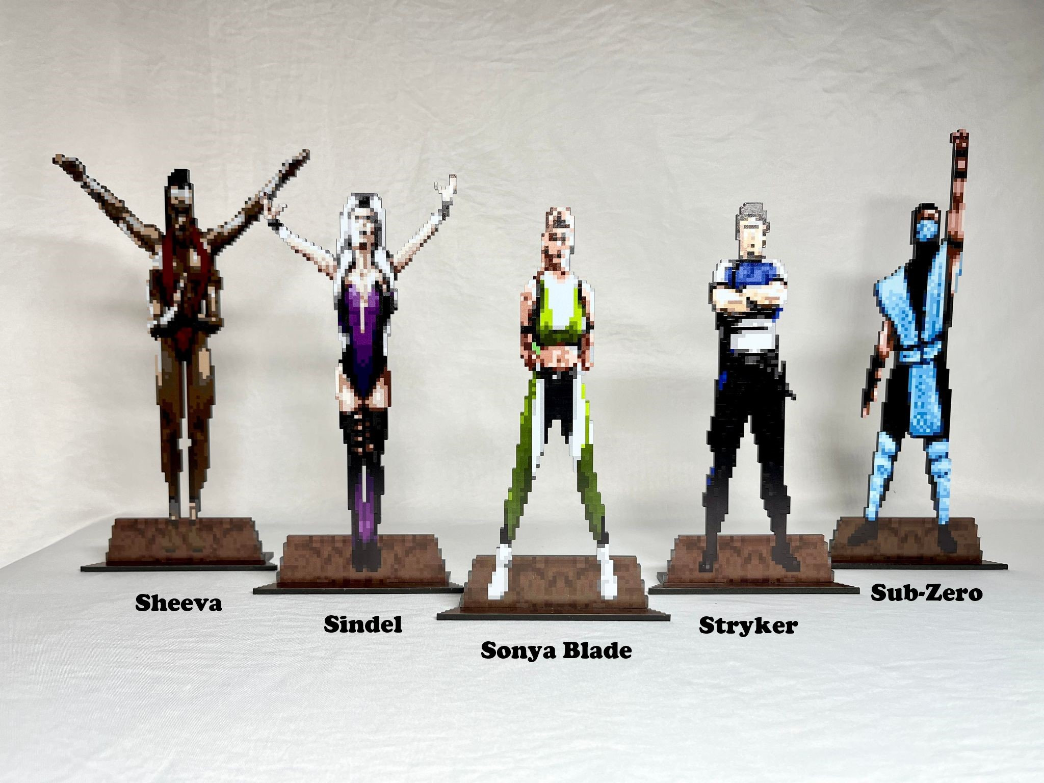 Mortal Kombat Sprites Videojuego Arcade Inspirado - Etsy España
