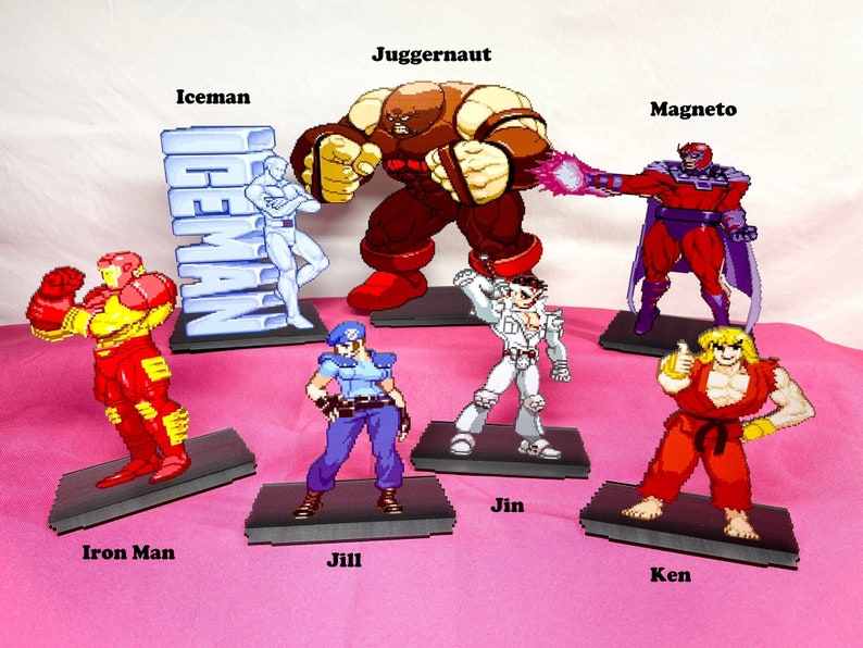 Marvel Vs Capcom 2 Sprites Arcade Video Game Inspired - Etsy