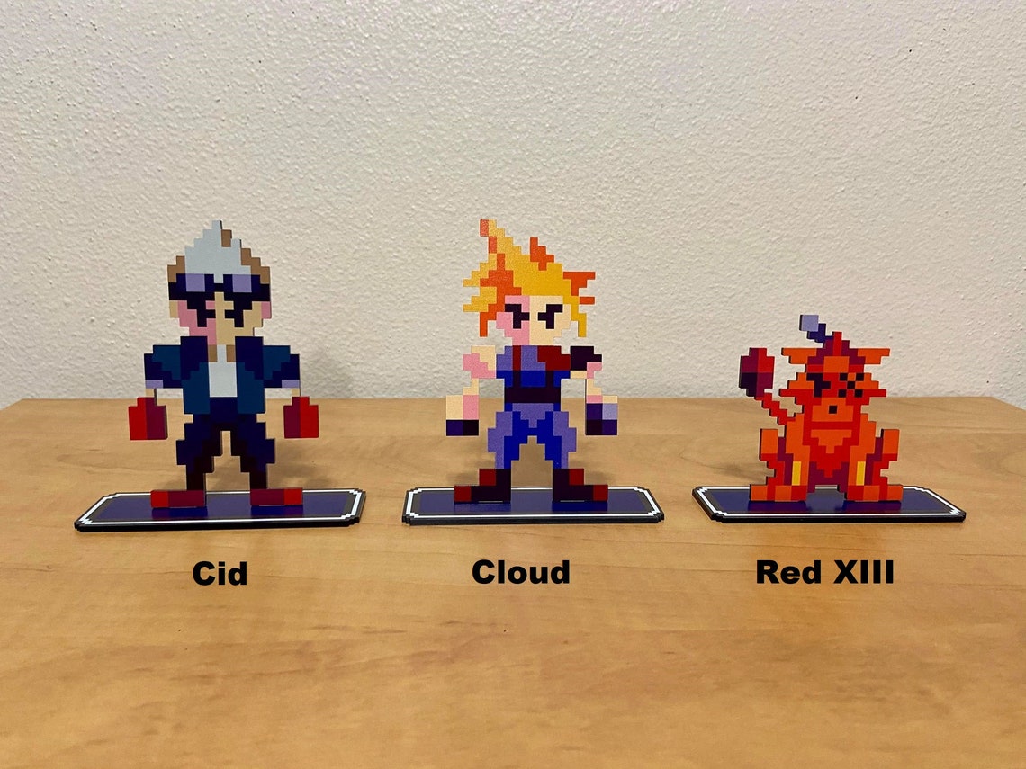 Final Fantasy 7 Sprites Playstation Video Game Inspired - Etsy