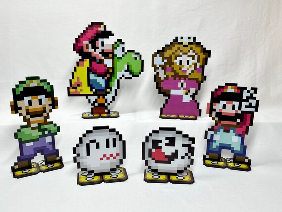 Super Mario World Sprites Super Nintendo Video Game Inspired - Etsy