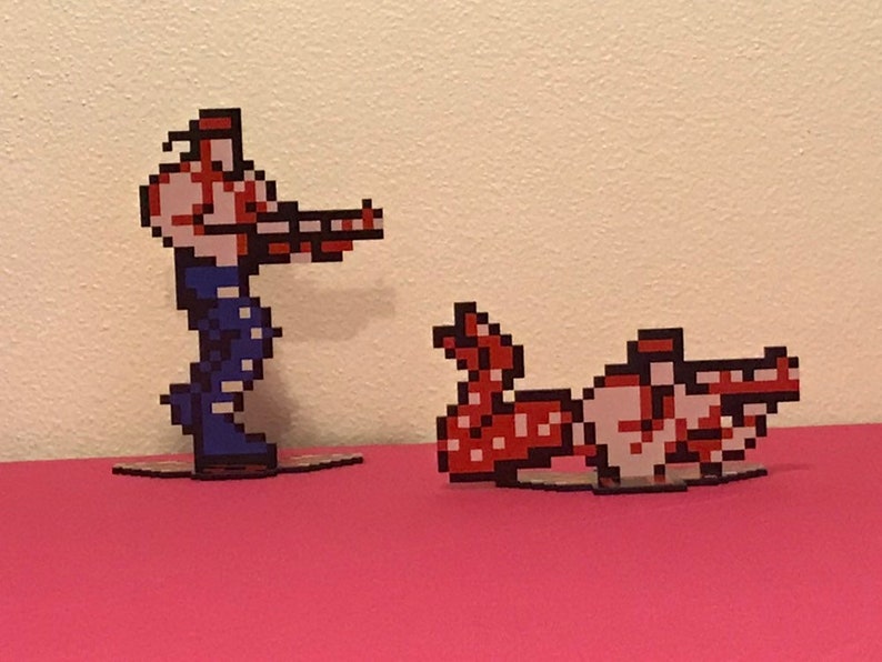 Contra Blue & Red Sprites Bill Rizer and Lance Bean | Etsy