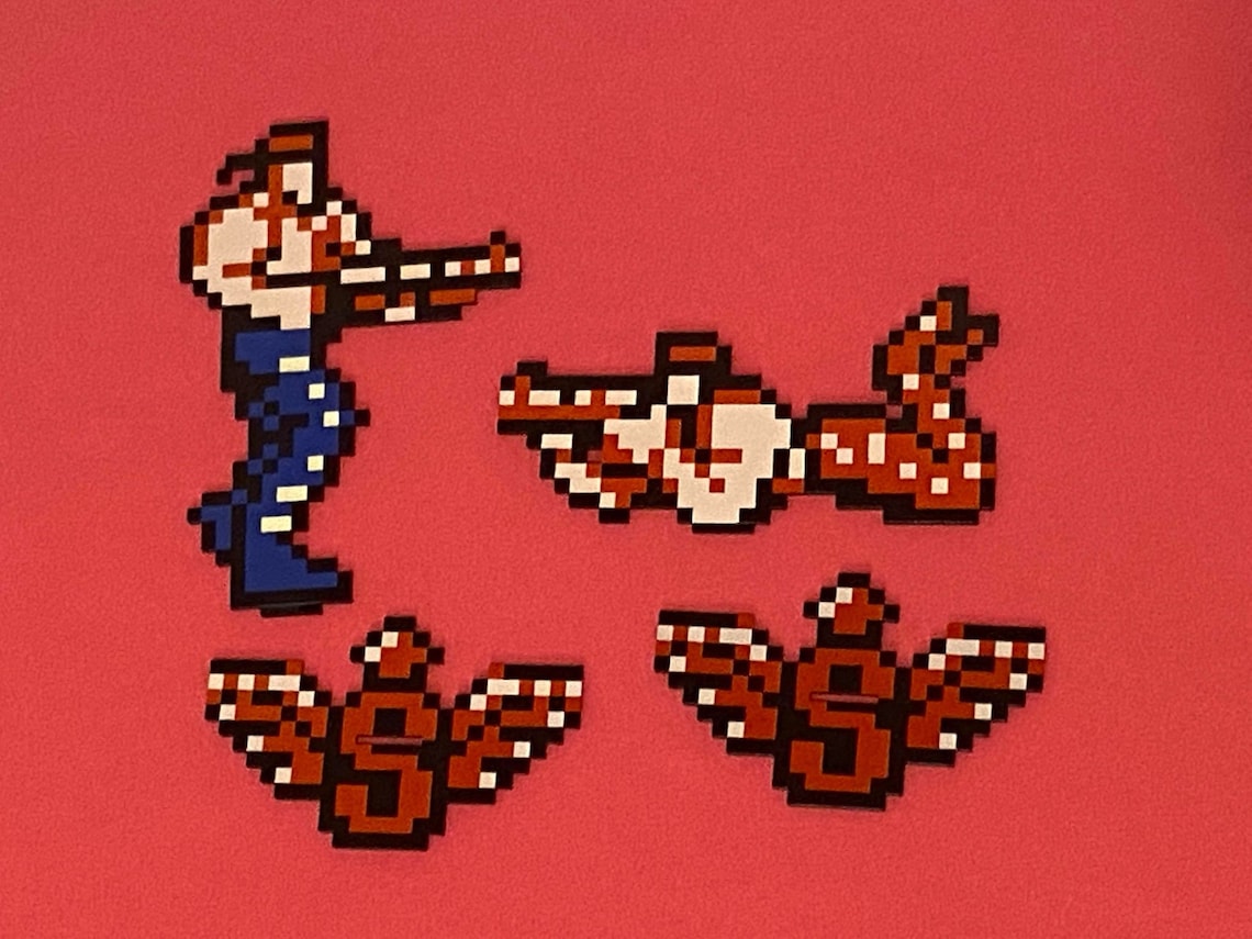 Contra Blue & Red Sprites Bill Rizer and Lance Bean - Etsy