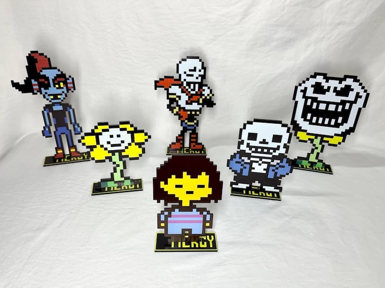 Undertale Video Game Inspired Sprite Art - Etsy