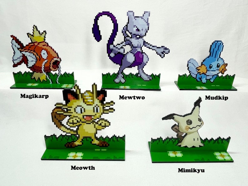 Pokemon Sprites Nintendo Video Game Inspired Pixel Art - Etsy