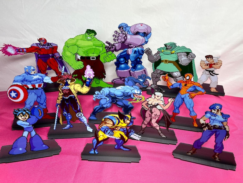 Marvel Vs Capcom 2 Sprites Arcade Video Game Inspired - Etsy UK