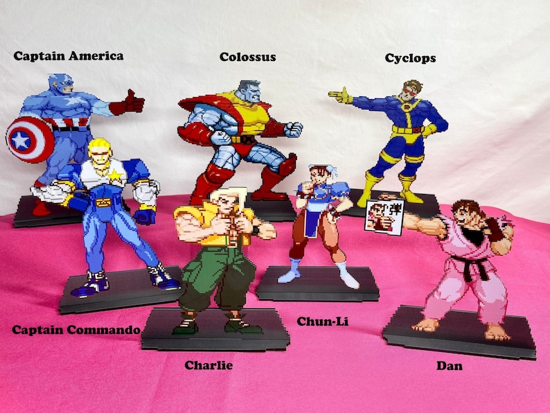 Marvel Vs Capcom 2 Sprites Arcade Video Game Inspired - Etsy