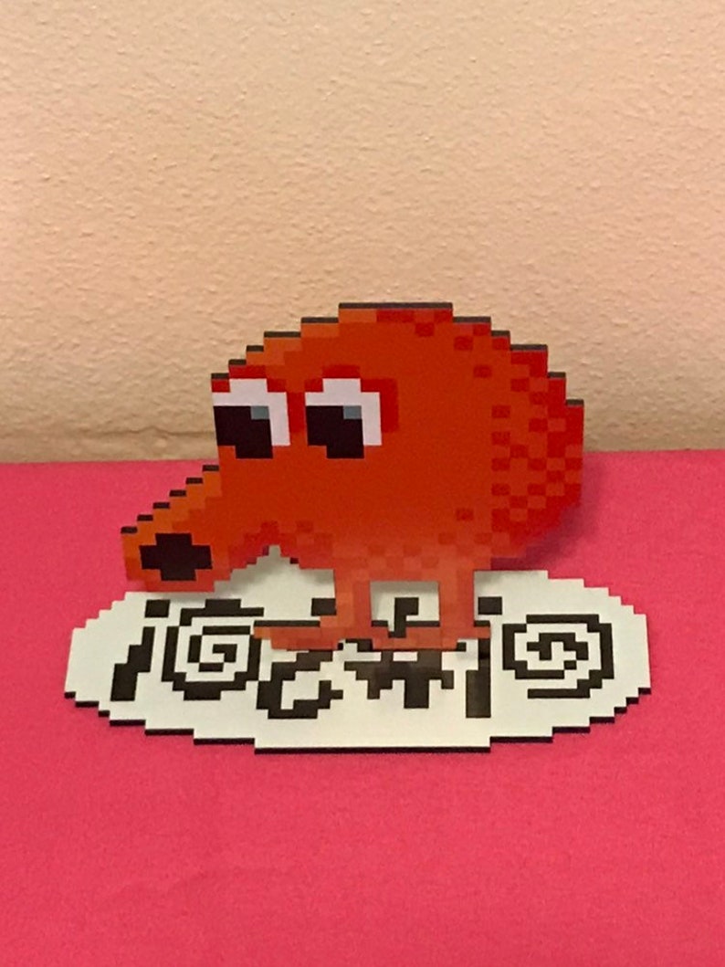 Q*bert Sprite - Arcade Video Game Inspired - Etsy