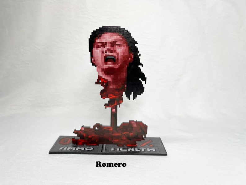 Doom PC Video Game Inspired Sprite Art - Etsy