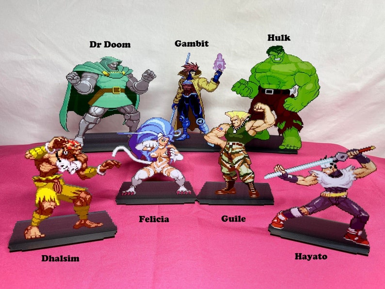 Marvel Vs Capcom 2 Sprites Arcade Video Game Inspired - Etsy